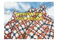 Everyday Use - Alice Walker 작품해석