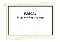 PASCAL Programming language