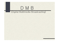 DMB 지상파 DMB와 위성DMB의 비교 및 시장 전망