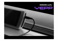 마케팅 MP3플레이어 YEPP 마케팅 전략 영문