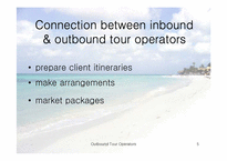 관광론 국외여행알선 Outbound Tour Operators 영문