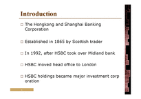 마케팅 HSBC Holdings의 4P SWOT 분석 영문