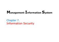 Chapter 7.Information Security